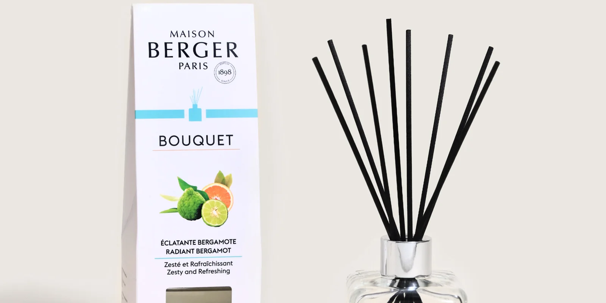 Radiant Bergamot | Reed Diffuser Essential Oil - Cube | Maison Berger ...