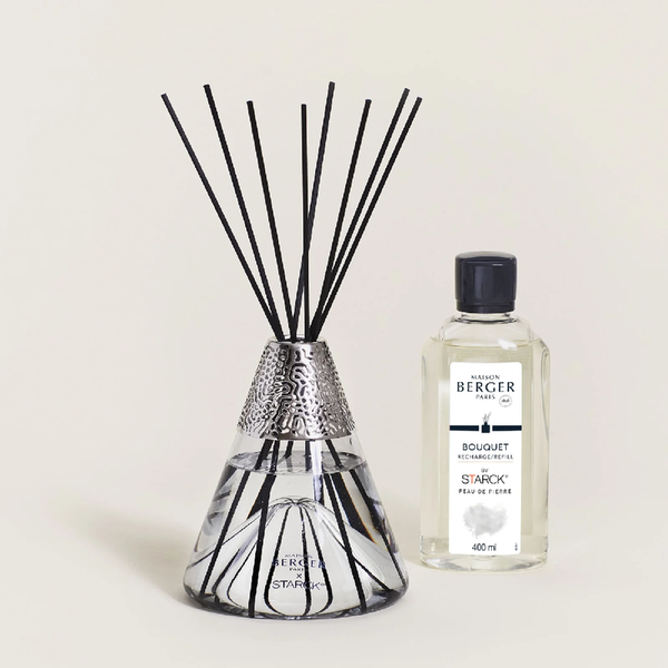 Starck Grey Reed Diffuser Gift Set with Peau de Pierre • Maison Berger ...